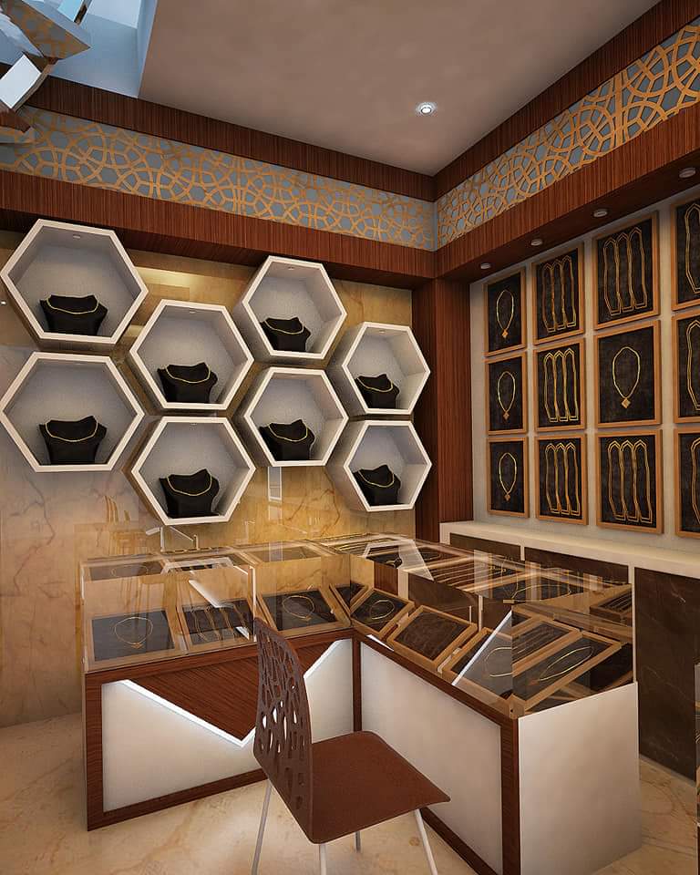 modern small jewellery shop interior design