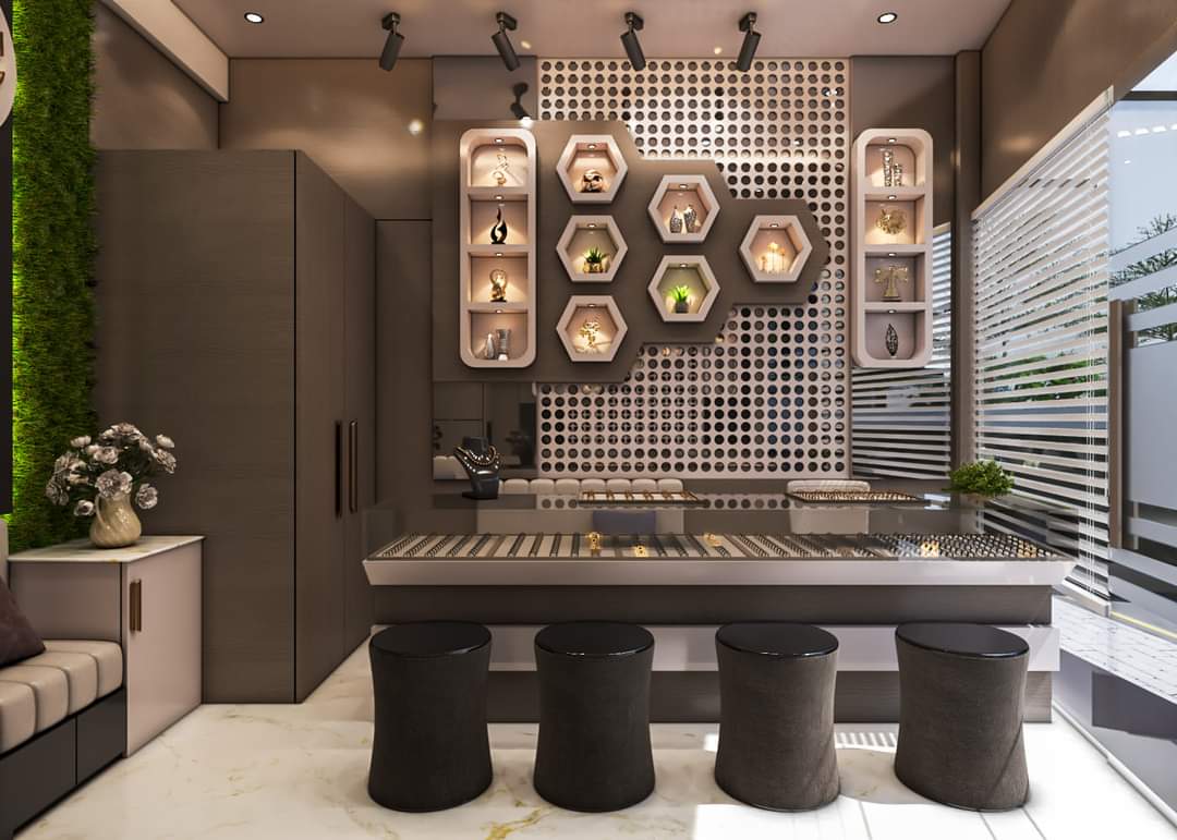 modern small jewellery shop interior design